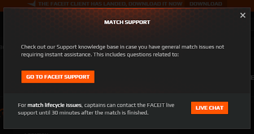 Contactar con el Soporte en Vivo – FACEIT Support Spanish