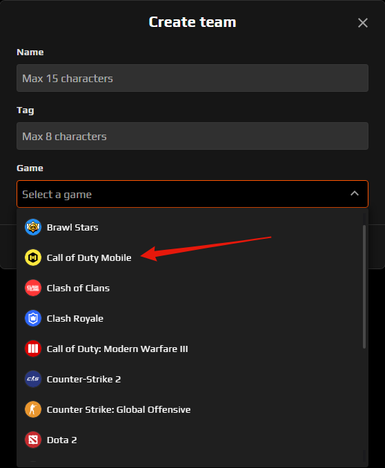 Guía de creación de equipos COD Mobile – FACEIT Support Spanish