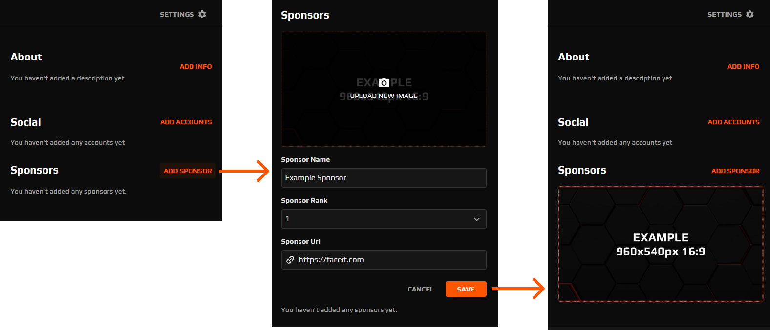 Customizing your Organizer page and Events – FACEIT