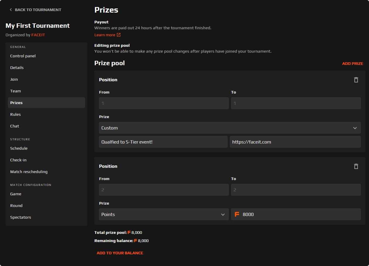 Правила турнира и призы – FACEIT Support Russia