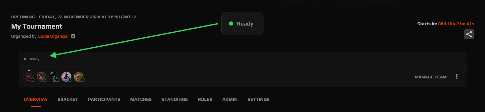 Setup: Screening – FACEIT