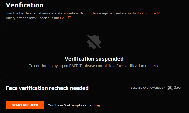 Guia de reverificação por selfie – FACEIT Support Brazil